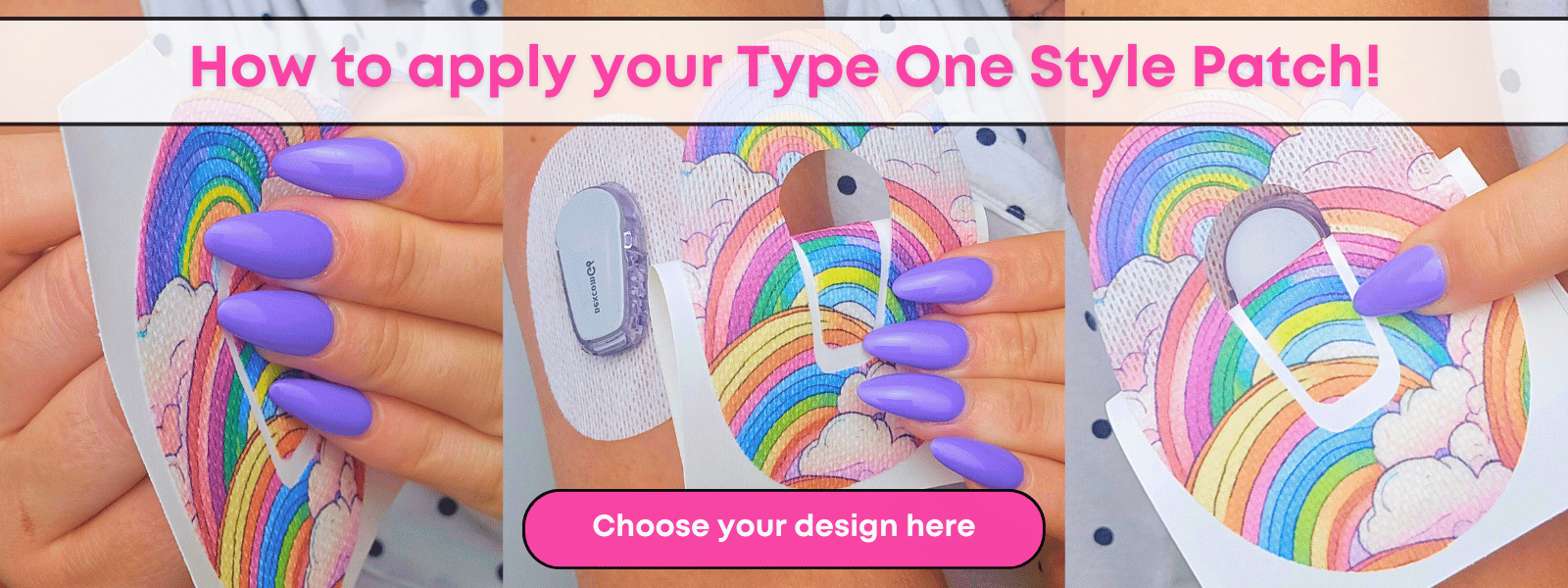 Guide: How to apply a patch to your CGM or Omnipod – Type One Style