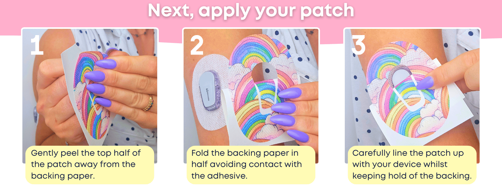 Guide: How to apply a patch to your CGM or Omnipod – Type One Style