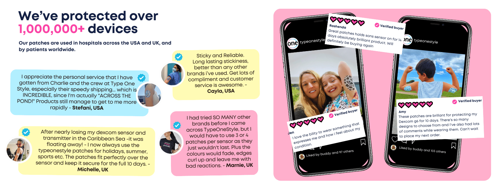 Feel Free with Patches | Over 1m+ Devices Protected | Type One Style