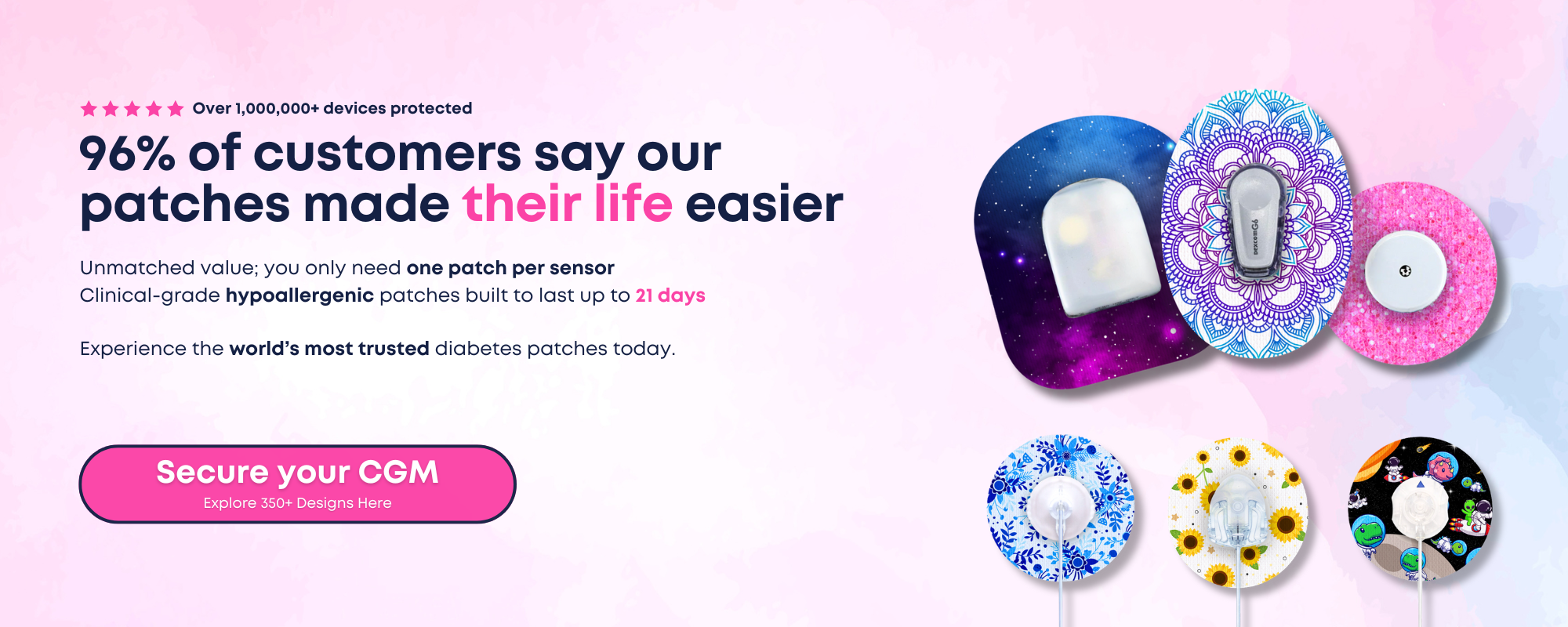 Feel Free with Patches | Over 1m+ Devices Protected | Type One Style