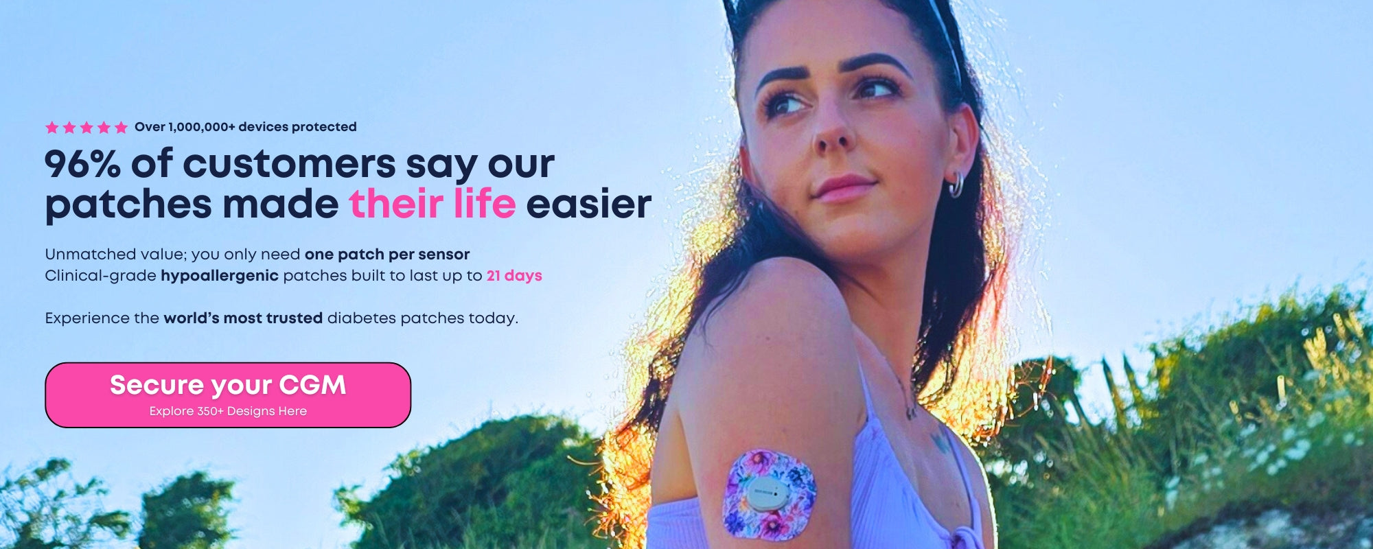 Feel Free with Patches | Over 1m+ Devices Protected | Type One Style