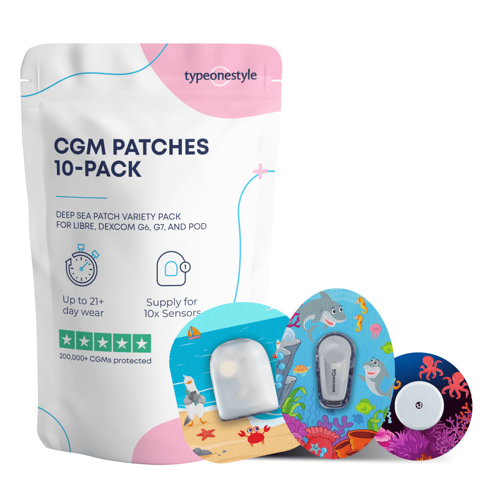 Shop Essential Variety 10-Pack - Dexcom today - Protect your CGM ...