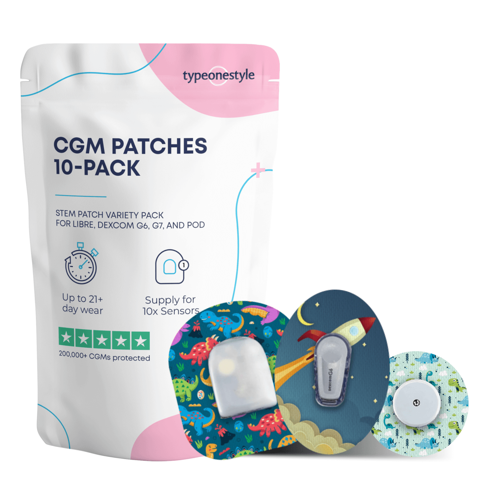 Shop Essential Variety 10-Pack - Dexcom today - Protect your CGM ...