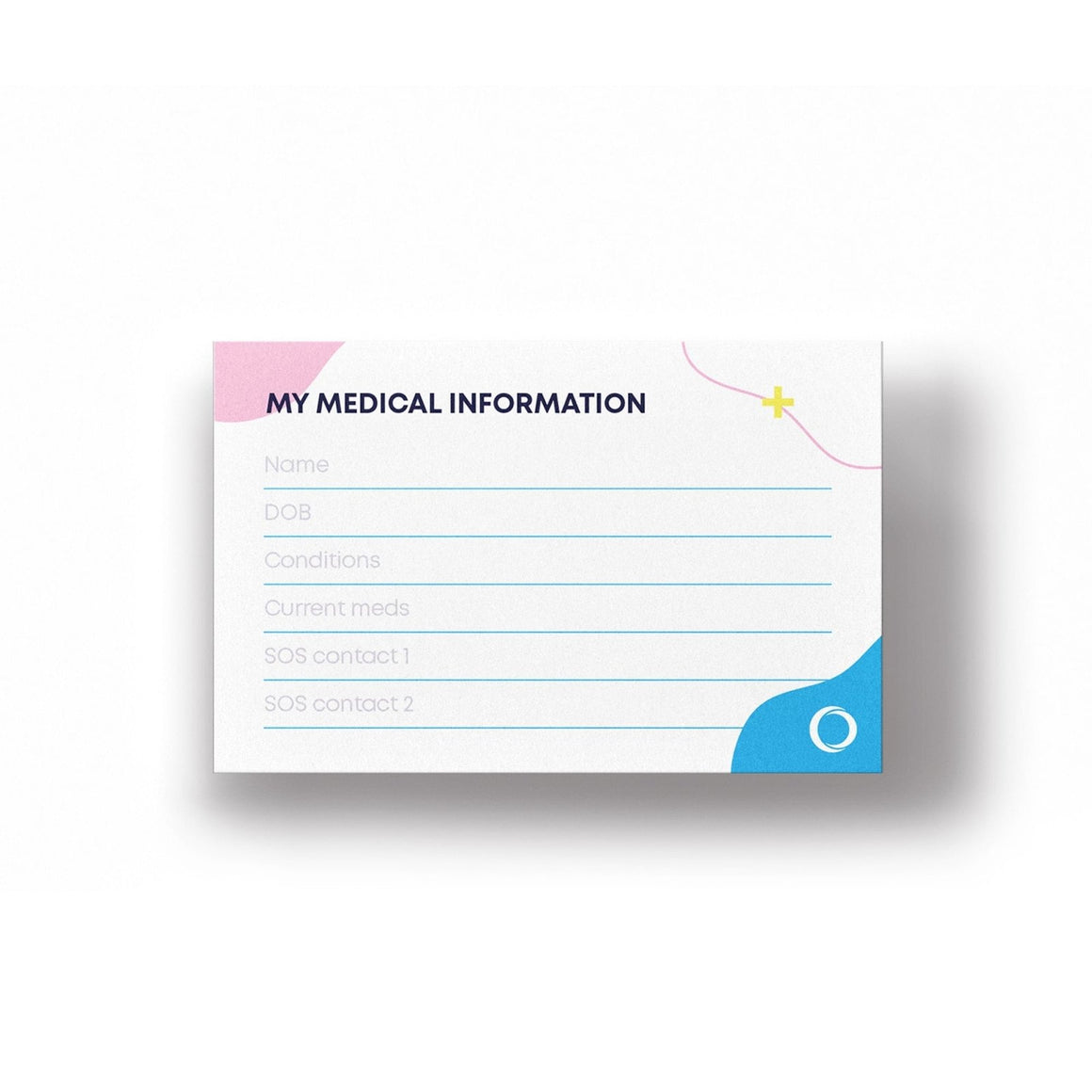 Free Medical Alert Card - Type One Style