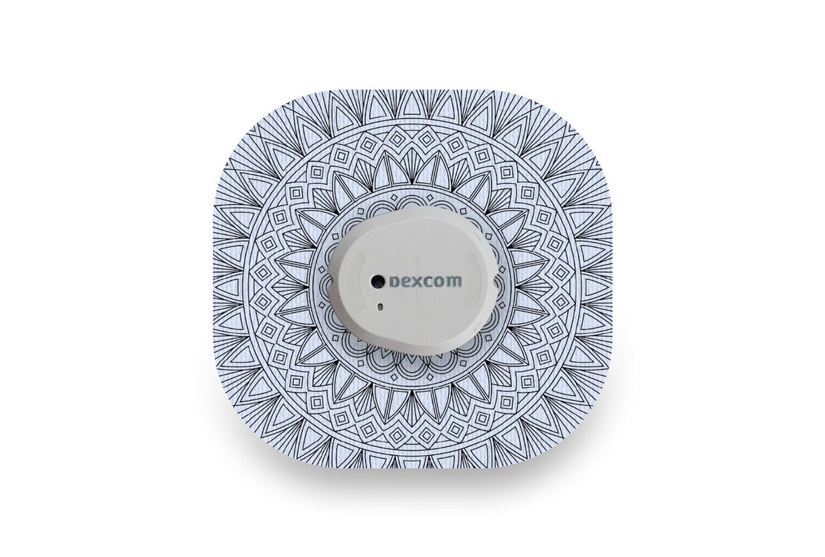 Shop Greyscale Florals Patch - Dexcom G7 today - Protect your CGM ...