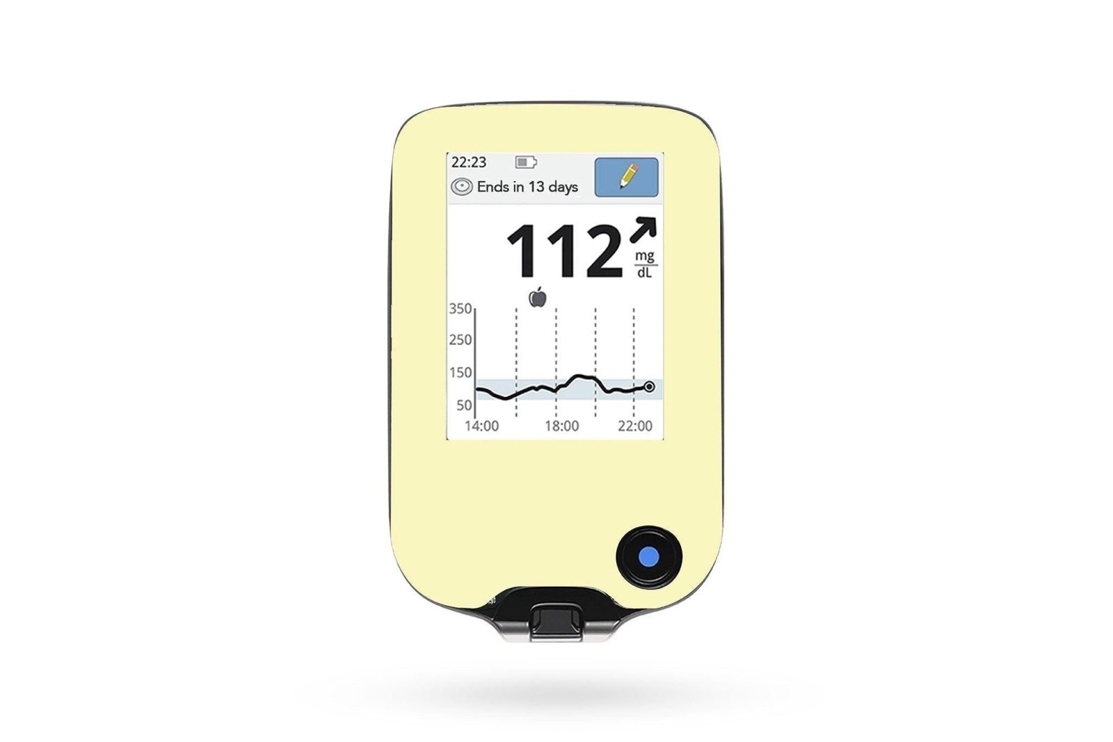 Shop Pastel Yellow Sticker - Libre Reader today - Protect your CGM ...