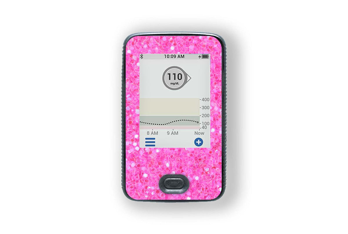 Shop Pink Glitter Sticker - Dexcom Receiver today - Protect your CGM ...
