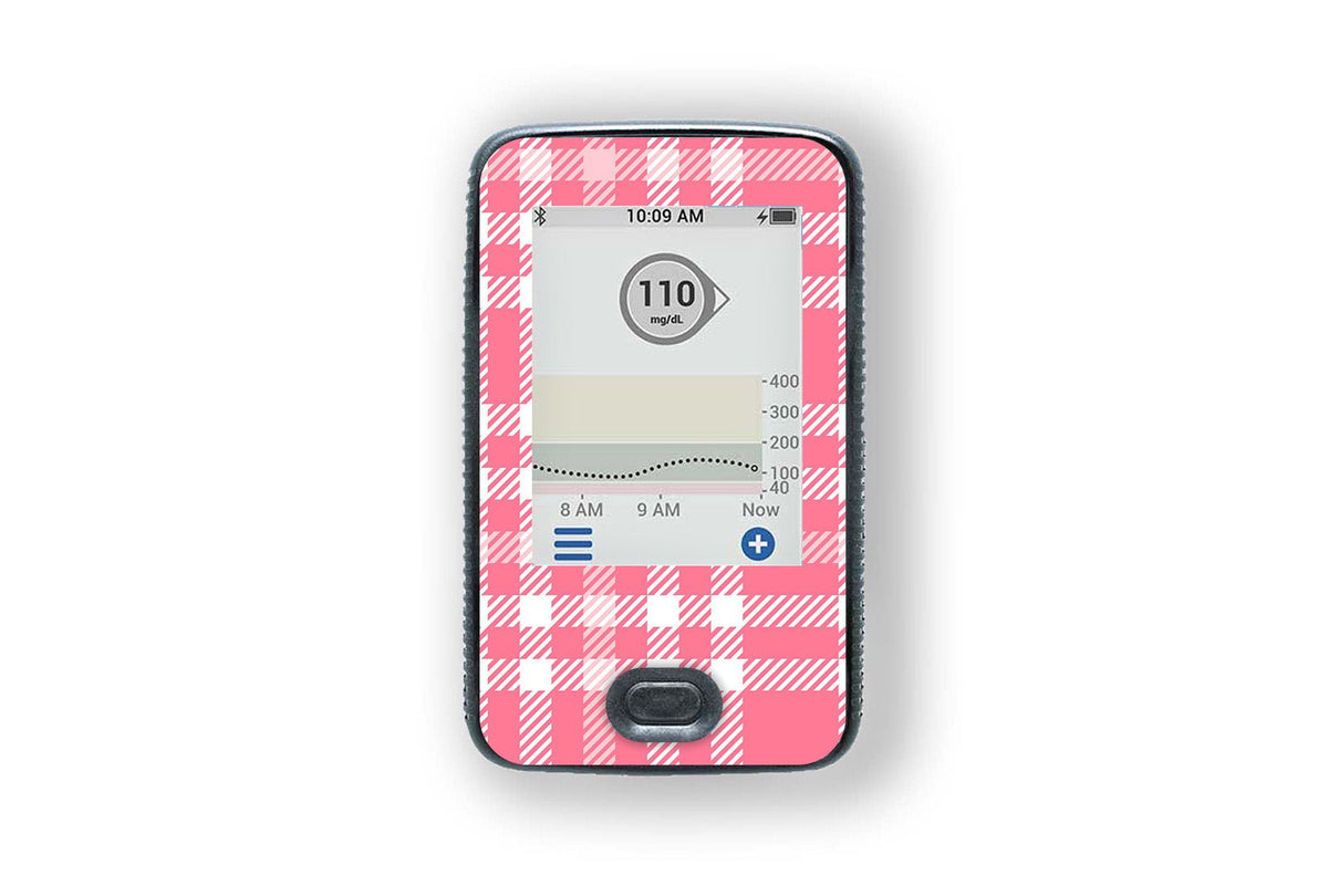 Shop Pink Plaid Sticker - Dexcom Receiver today - Protect your CGM ...