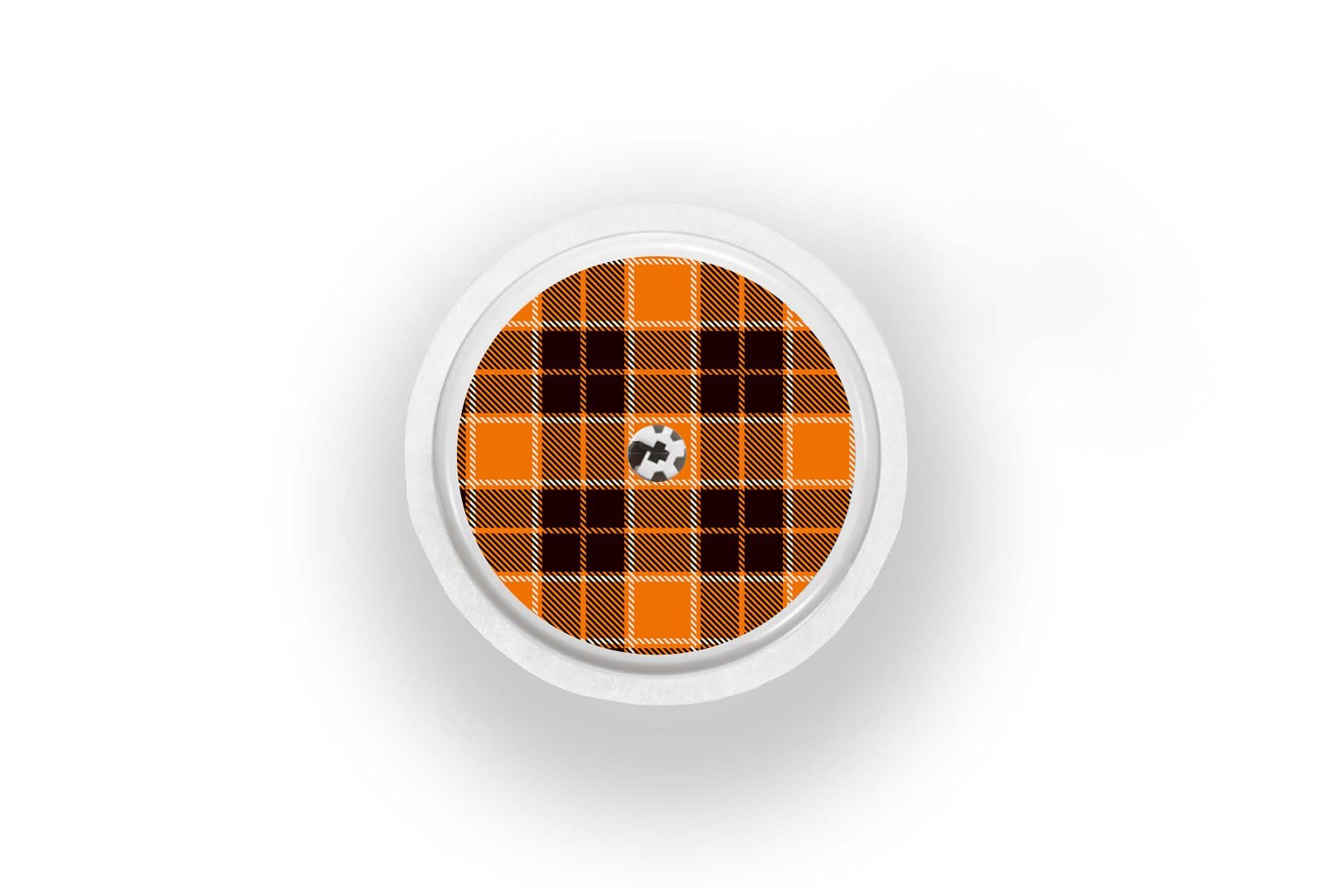 Shop Pumpkin Plaid Stickers today - Protect your CGM - Trusted by ...